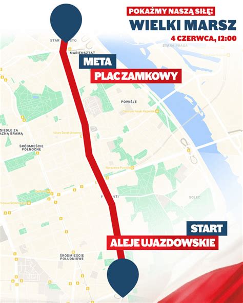 Marsz 4 czerwca Jak dojechać O której się zaczyna MAPKI