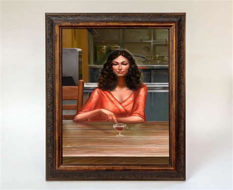 Firefly Serenity Crew Fan Art Poster Print Inara And Wine Glass