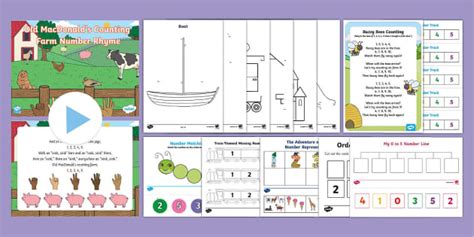 👉 Eyfs Nursery Maths Activity Pack Reciting Numbers Twinkl