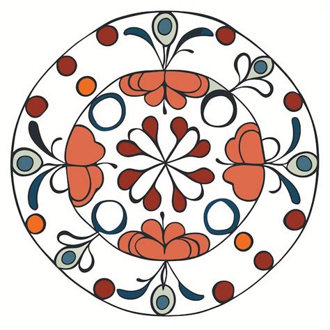 Premium Vector 2d Vector Art Elegant Floral Pattern