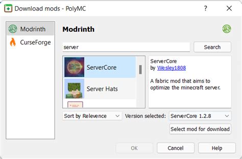 Modrinth The Mod Downloader Shows Mods Even If They Are Server Only