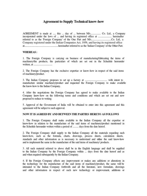 pdf 7 7 agreement to supply knowhow dokumen tips