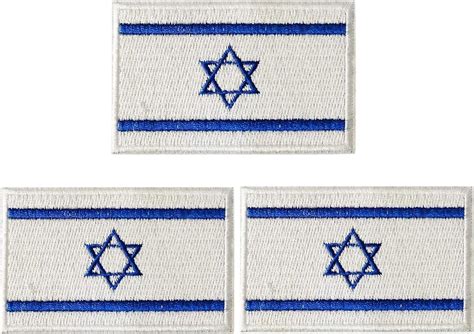 3pcs Israel Flag Patch Jewish Star Of David Sew On Israeli