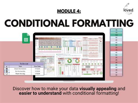 Module 4 Conditional Formatting You Are Loved Templates