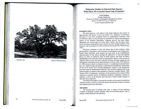 Pdf Molecular Studies In Selected Oak Species What Have We Learned