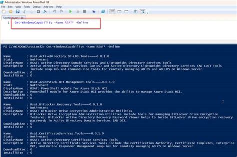 Install Rsat In Windows Using Powershell