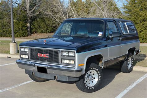 Gmc Jimmy Suv 1990 Blue Silver For Sale 1gkev18k7lf528353 1990 Gmc