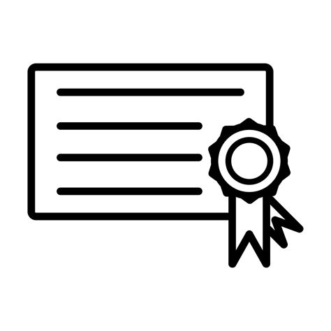 Certificate Icon Design Vector Template 17066329 Vector Art At Vecteezy