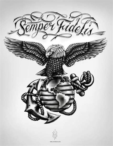 Usmc Eagle Globe And Anchor Drawings