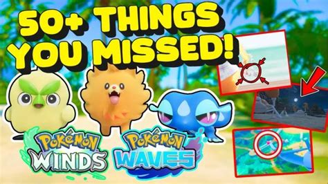 50 Hidden Details You Missed In The Pokémon Winds And Waves Gen 10
