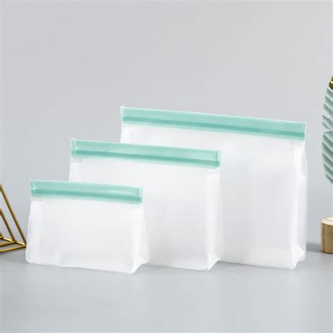 Peva Food Storage Bag Upgrade Leakproof Reusable Ziplock Silicone Bag