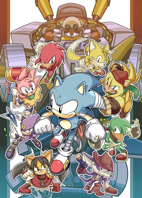 Sonic The Hedgehog Amy Rose Tails Knuckles The Echidna Dr Eggman And More Sonic And