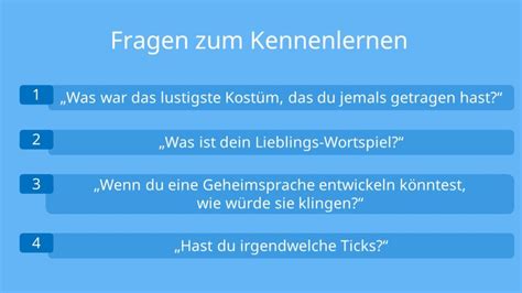 100 persönliche Fragen zum Kennenlernen mit Video