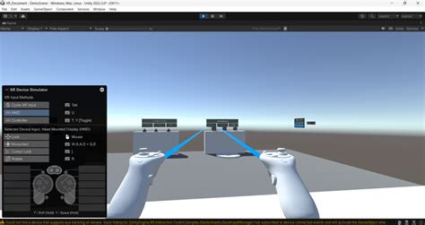 Unity Vr Xr Interaction Toolkit Demoscenexr Device Simulator