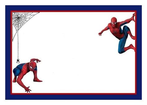 Spiderman Free Printable Invitation Template Spiderman Card Printable