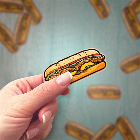 Mouthwatering Philly Cheesesteak Sticker Food Lover T Etsy