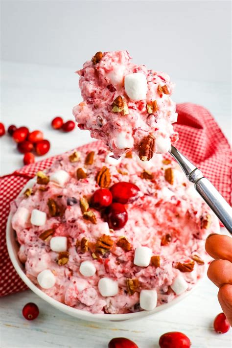 Cranberry Fluff Salad Easy 6 Ingredient Cranberry Fluff Recipe