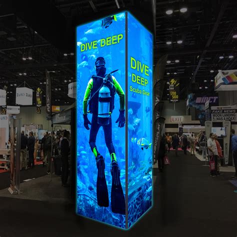 Lightbox Tower Display 4 Ft X 14 Ft Backlit Displays