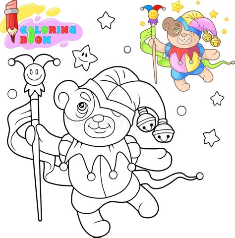 Dancing Teddy Bear Coloring