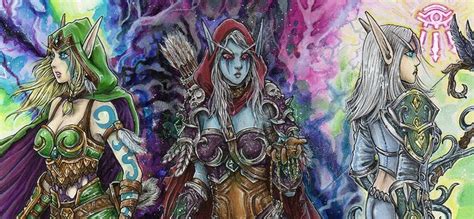 Windrunner Sisters Coloration By Sarahpilz Sylvanas Windrunner World