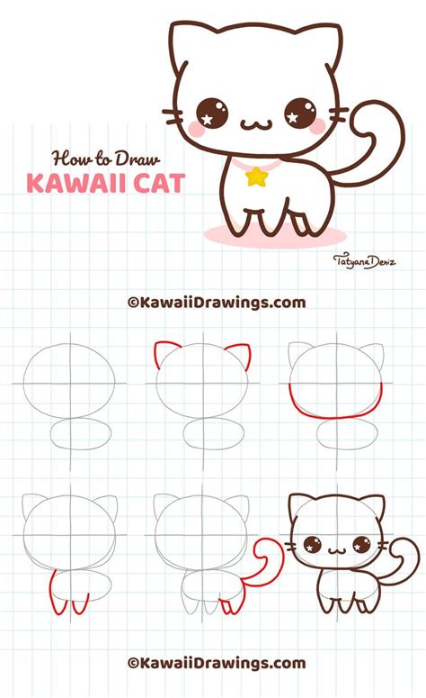 Como Dibujar Un Gato Kawaii Paso A Paso How To Draw A Kawaii Cat The Best Porn Website