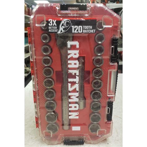 Craftsman 22pc Sae And Metric Socket Set Shop Hardware Tools For Work And Home