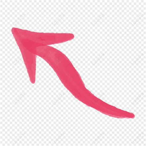 붉은 수채화 일러스트 트위스트 선화 화살표빨간초안 Png 일러스트 무료 다운로드 Lovepik