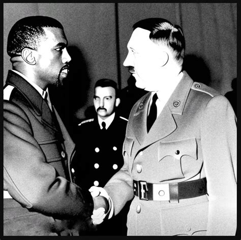 Adolf Hitler And Kanye West Signing The Infamous Donda Ribbentrop Pact
