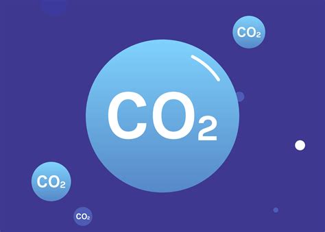 Co2 Carbon Dioxide Toxic Gas Molecules Concept Flat Vector Illustration