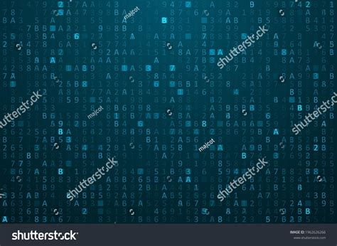 Abstract Technology Background Digital Computer Code Stock Vector