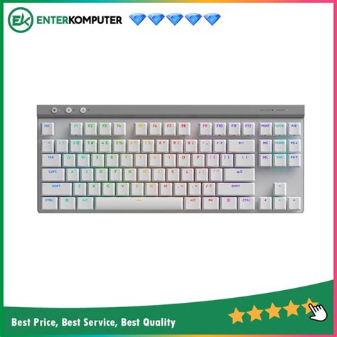 Jual Logitech G515 Lightspeed Tkl Wireless Gaming Keyboard White Shopee Indonesia