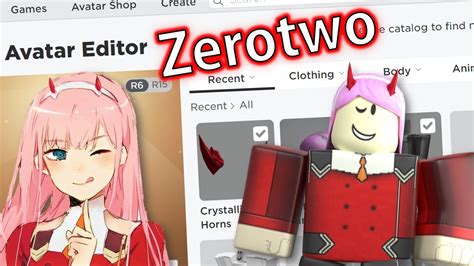 Making Zerotwo A Roblox Account Youtube