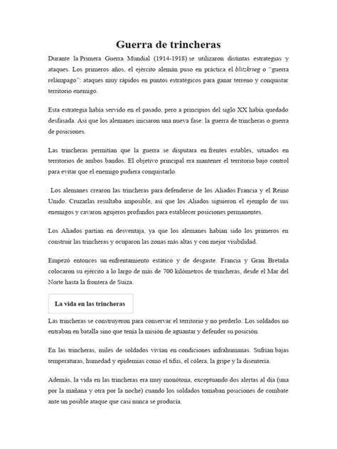 Guerra De Trincheras Pdf Guerra De Trincheras Batalla De Verdun