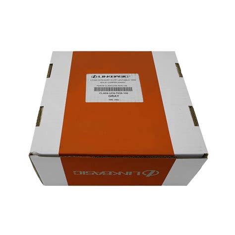 Linkbasic 100m Box Cat6 Solid Grey Utp Cable Spy Cctv