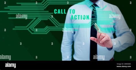 Writing Displaying Text Call To Action Business Showcase Encourage