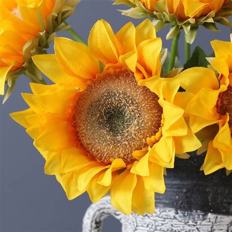 🌻พร้อมส่ง🌻ดอกทานตะวัน ดอกไม้ปลอม ดอกใหญ่ ดอกไม้พร๊อบถ่ายรูป ดอกไม้
