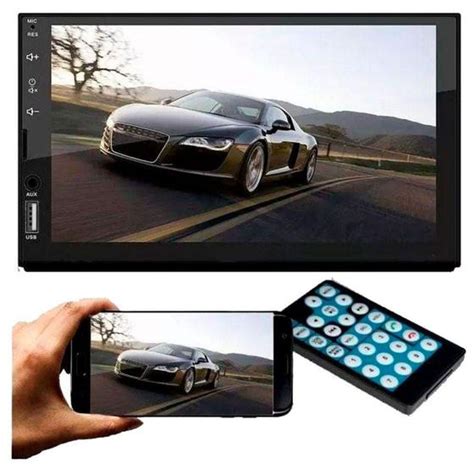 Central Multimídia Mp5 Ht 3019 2 Din 7 Btusbespauxsd Espelha Ios E Android H Tech