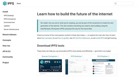 Ipfs Api Developer Docs Apis Sdks And Auth Api Tracker
