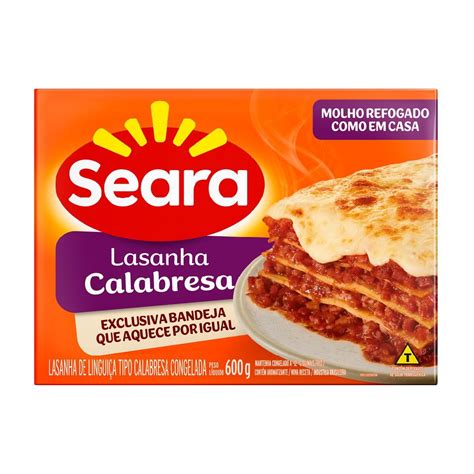 Lasanha De Calabresa Seara 600g Big Box 402403 Norte