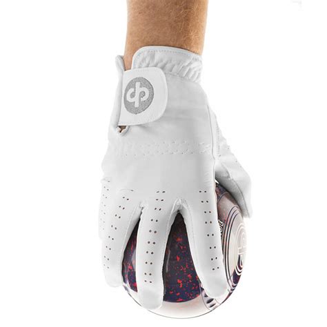 White Synthetic Bowling Glove Ladies Accessories