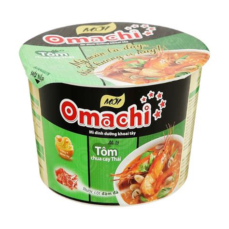 Mì khoai tây Omachi tôm chua cay Thái tô 91g
