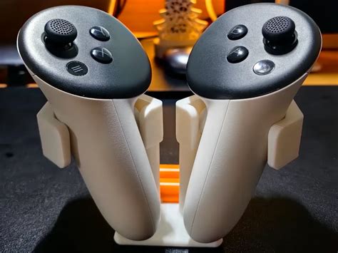Vr Controller Stand With Battery Compartments Compatible With Quest 3