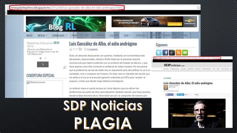Exijo Que Sdpnoticias Deje De FUSILARSE Mis Textos Blog RL