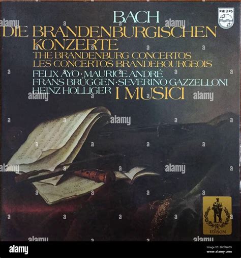 Bach Brandenburg Concerti I Musici Philips Classical Music Vintage
