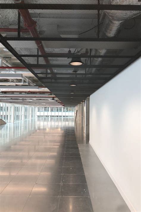 Ac300 Series Expanded Mesh Ceiling Panels At Ropemaker City Point London