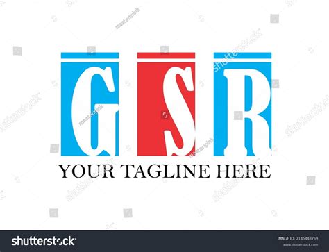 Simple Gsr Lettering Vector Free Logo Stock Vector Royalty Free 2145448769 Shutterstock