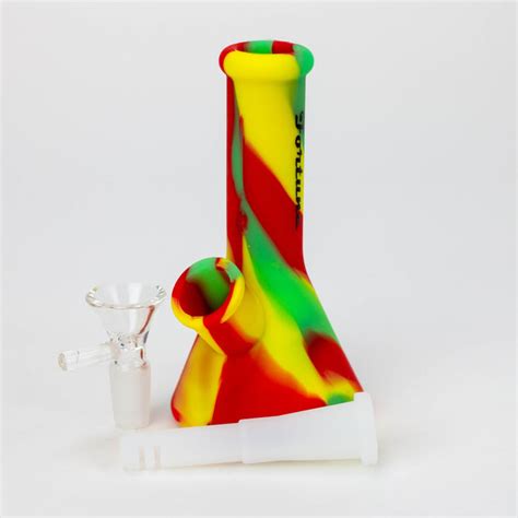 5 Silicone Mini Beaker Water Bong Assorted — Bong Outletcom