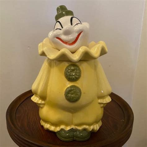 Clown Cookie Jar Etsy