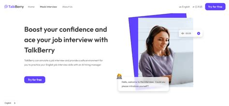 Talkberry Mock Interview Practice Job Interviews With Ai Feedback
