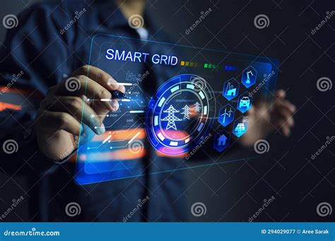 Smart Grid Concept Stock Image Image Of Engineer House